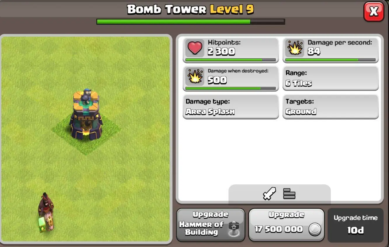 Bomb Tower Max Levels List: Town Hall 8 to Town Hall 16 Stats 2024 ...