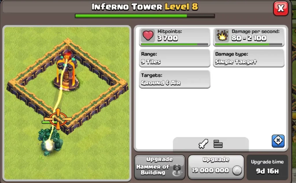 Inferno Tower Max Levels List: Town Hall 10 to Town Hall 16 Stats 2024 ...