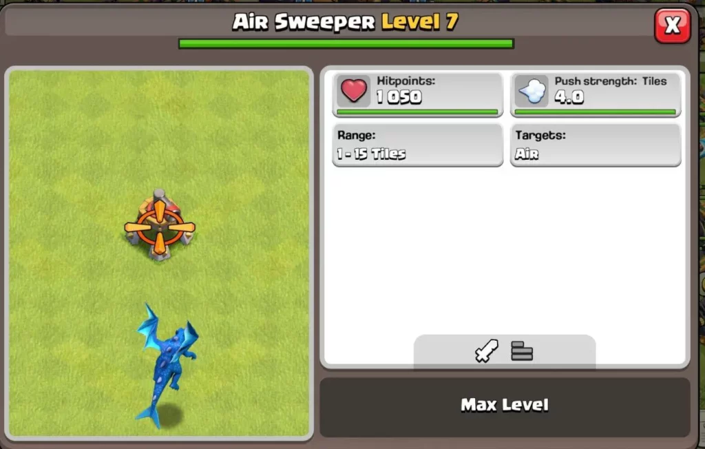 Air Sweeper Max Levels List: Town Hall 7 to Town Hall 16 Stats 2024 ...